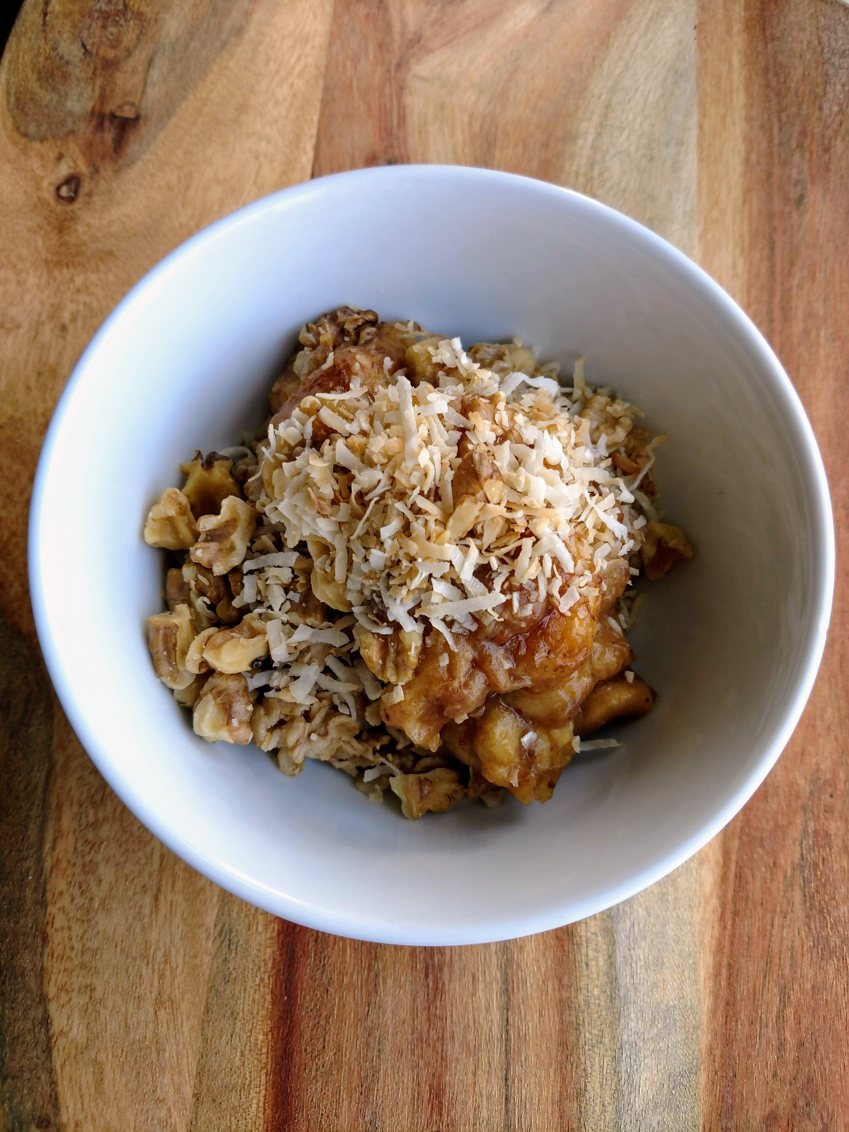 Loaded Banana Oats {Refined Sugar Free}